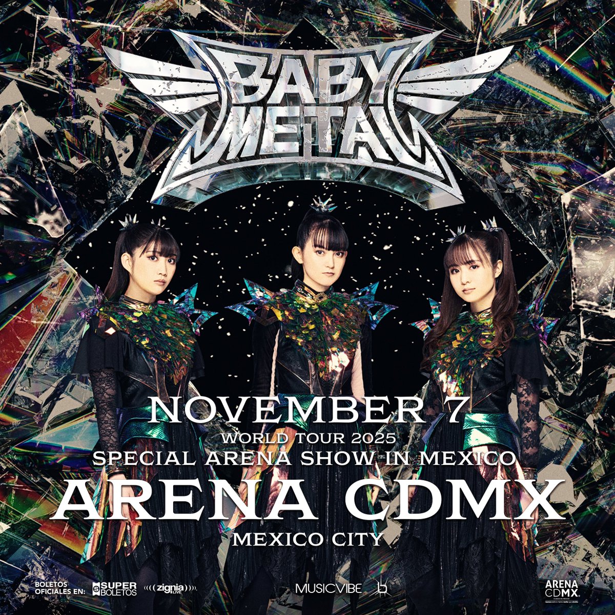 「BABYMETAL WORLD TOUR 2025 SPECIAL ARENA SHOW IN MEXICO」開催決定 | べビメタだらけの・・・
